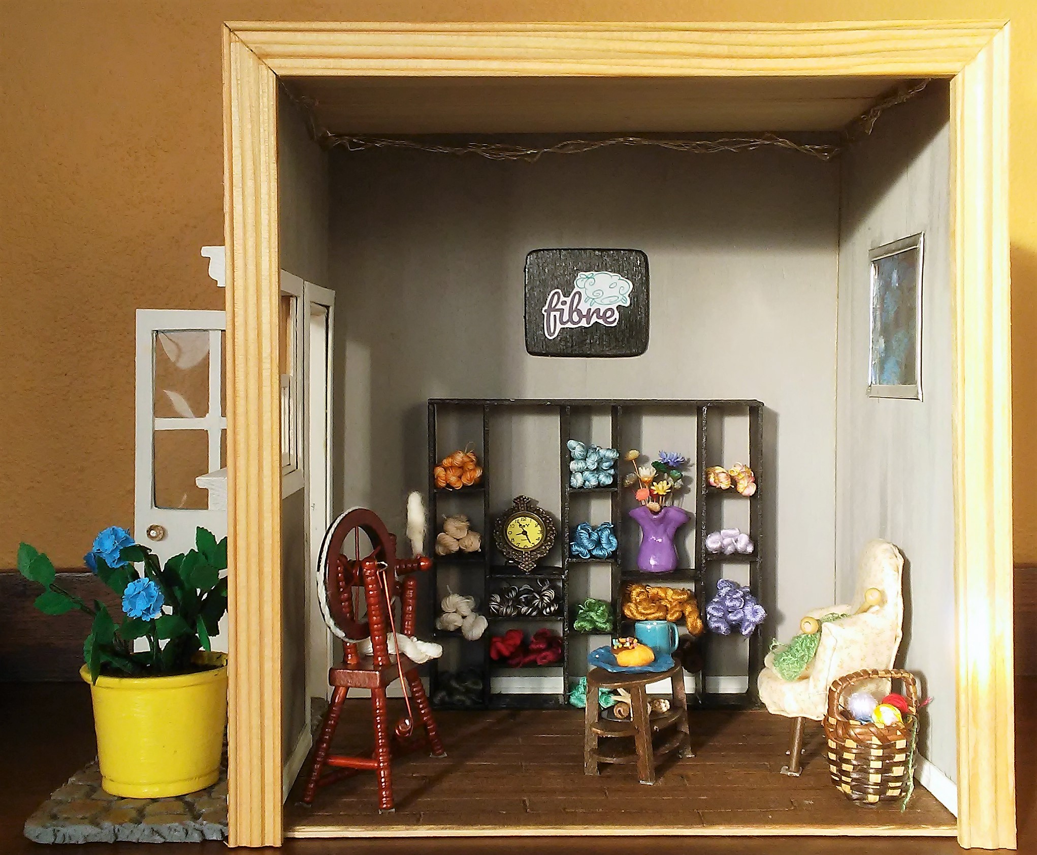 Miniature Yarn Shop Room Box | Thumbwick Mini Blog